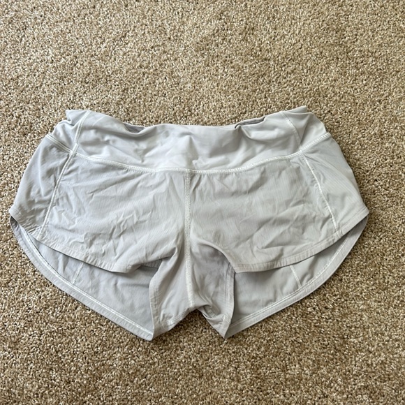 lululemon athletica | Shorts | White Lululemon Speed Up Shorts | Poshmark